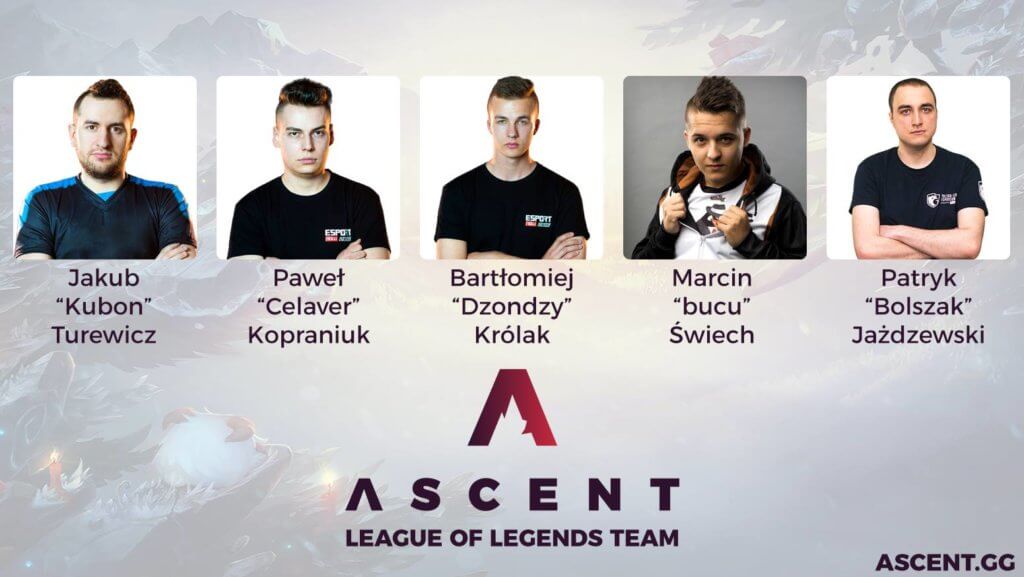 Team Ascent kończy współprace z zespołem League of Legends - ESPORT NOW